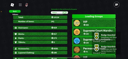 Roblox Account Worth 10k Robux 3 Years Old Age Verified 18+ and Ready ...