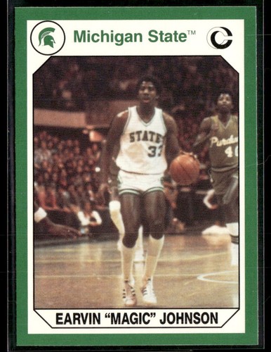 1990 Collegiate Collection Michigan State #133 Earvin "Magic" Johnson ...