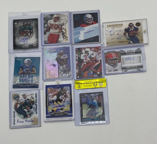 Lot Of (11) Assorted Topps Panini Classic Football AUTOs w/ Rookie RCs ...