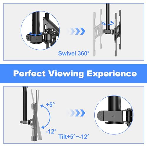 Ceiling TV Mount Full Motion TV Bracket for Most 26 to 65 Inch Flat ...