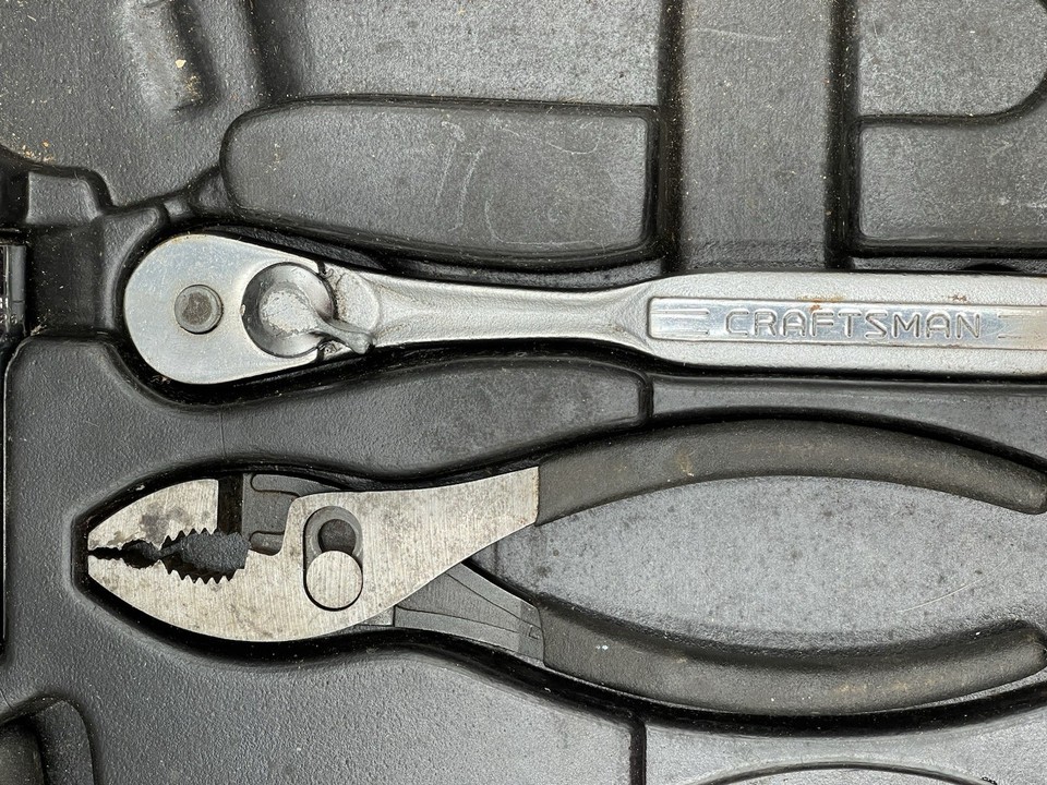Vintage Sears Craftsman Tool Set Socket Wrench Ratchet W/Case 37 Piece ...