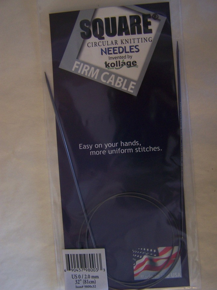 Kollage Square Circular Knitting Needles 32" FIRM | eBay