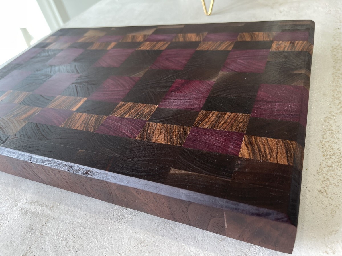 Purple Heart Walnut Cutting Board. Purple Heart, Black Walnut, Maple,