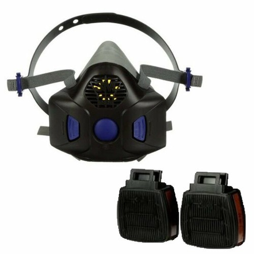 3M Secure Click Half Face Respirator Medium (HF-802SD) & filter D8055 ...