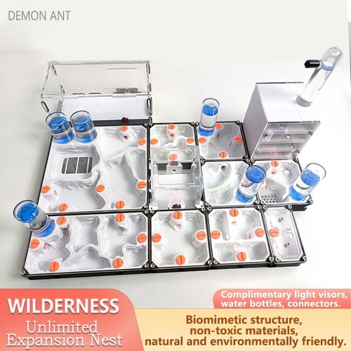 Pioneer Ants Ant Habitat – Modular, Bionic Design, Water Tower, Black ...