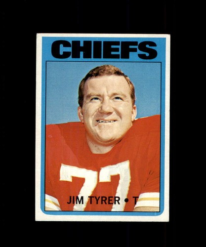 1972 TOPPS FOOTBALL CARD KANSAS CITY CHIEFS #111 JIM TYRER | eBay