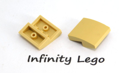 10 LEGO Tan / Beige Slope Curved 2 x 2 (15068) - 10 Pieces | eBay Australia
