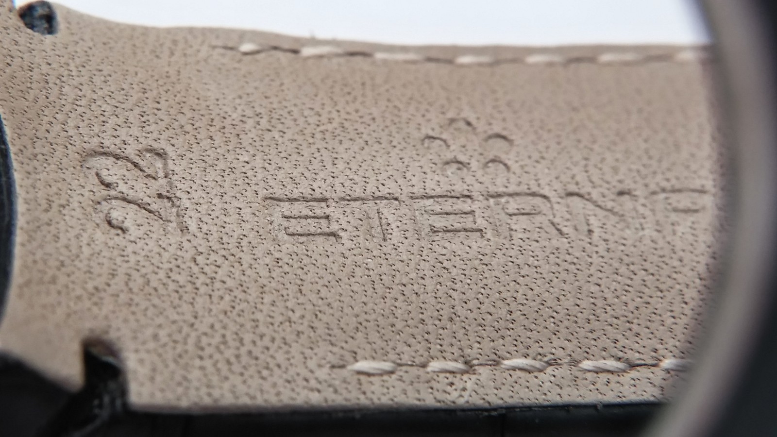 ETERNA WATCH BAND, 22/20 mm, black, Louisiana Alligator Band, for ...