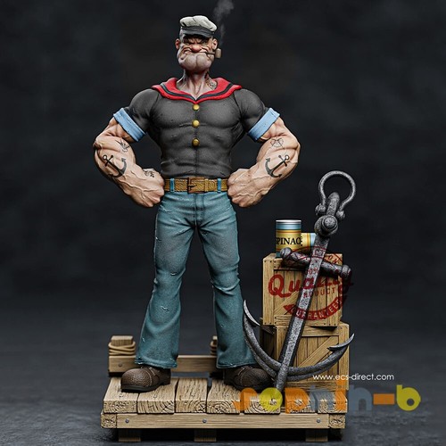 Spinach The Sailor Man Resin 1:4 Model Kit Unpainted 3d Print GK Statue ...