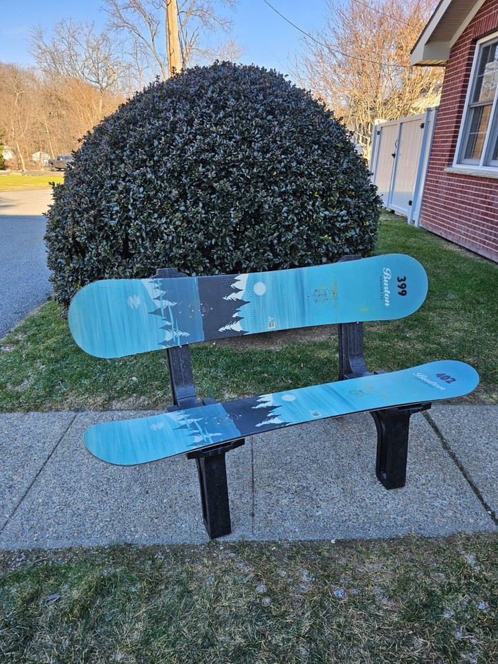 Burton Snow Board Bench made w/ real Burton Snow Boards & Recycled ...
