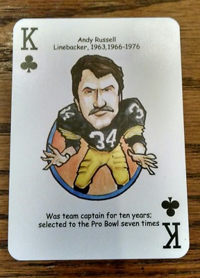 Andy Russell Pittsburgh Steeler signed Hero Deck card | eBay