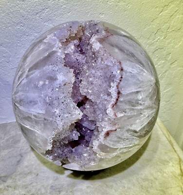 Large, Gorgeous, Rare Quartz Sphere With Open Crystal Fissure | eBay
