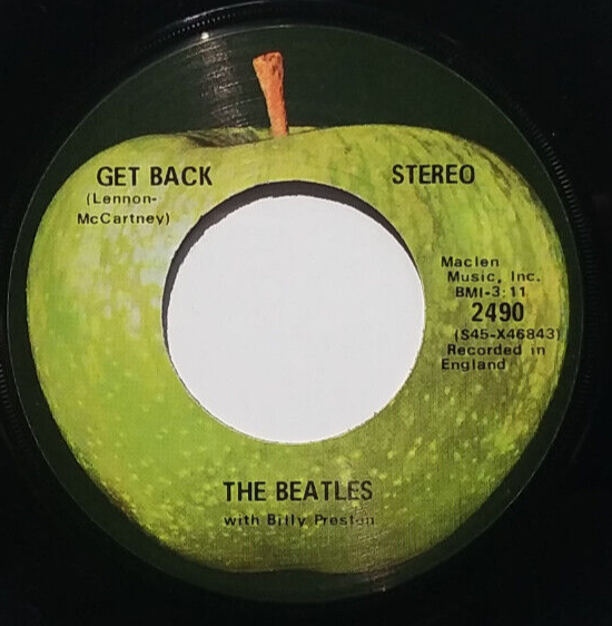 THE BEATLES - Get Back / Dont Let Me Down - Vinyl 45 rpm 1969 Apple ...