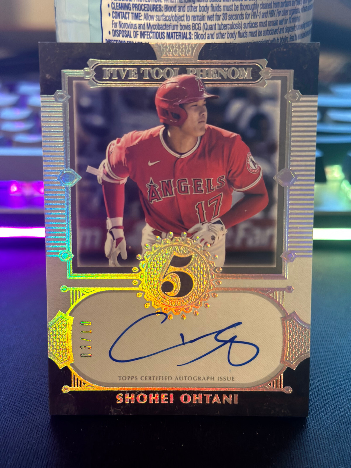 2023 Topps Five Star Shohei Ohtani Five Tool Phenom Autograph Certified ...