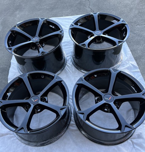 GM OEM Corvette C6 Grandsport Grand Sport Z06 ZO6 Black 3LT Wheels Rims ...