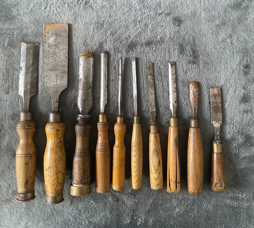 Vintage Chisels Lot Sorby Sheffield and Unbranded Wood Carving Chisel ...