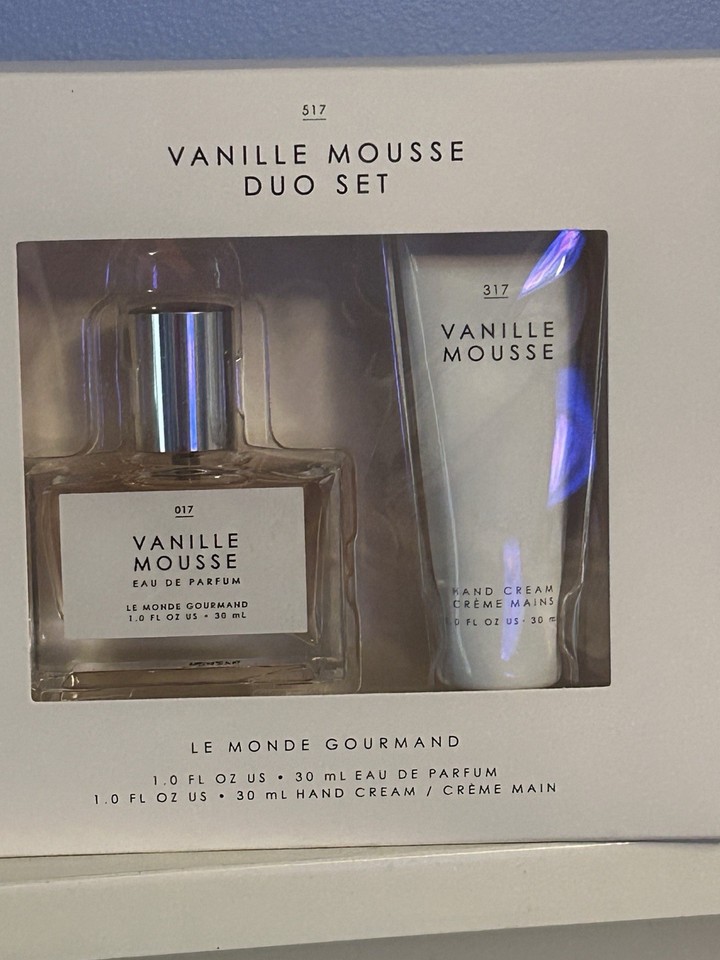 Le Monde Gourmand Vanille Mousse Duo Gift Set 1 Oz EDP + Hand Cream 1 ...
