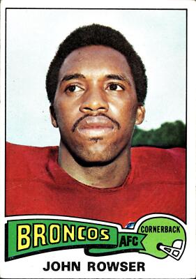 1975 Topps #498 John Rowser | eBay