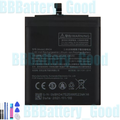 Replacement Battery BN34 For Xiaomi Mi Redmi 5A Batteries 3000mAh | eBay