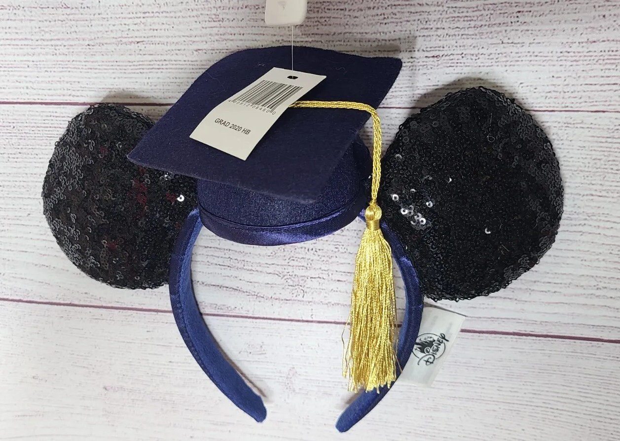 Disney Parks Mickey Graduation Cap Ear Headband Class of 2020 RARE ...