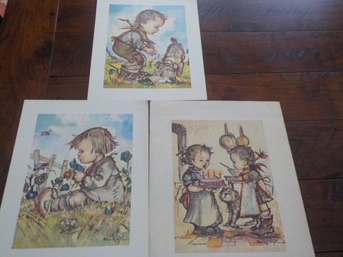 Vintage set of three M. J. Hummel W. Goebel prints | eBay