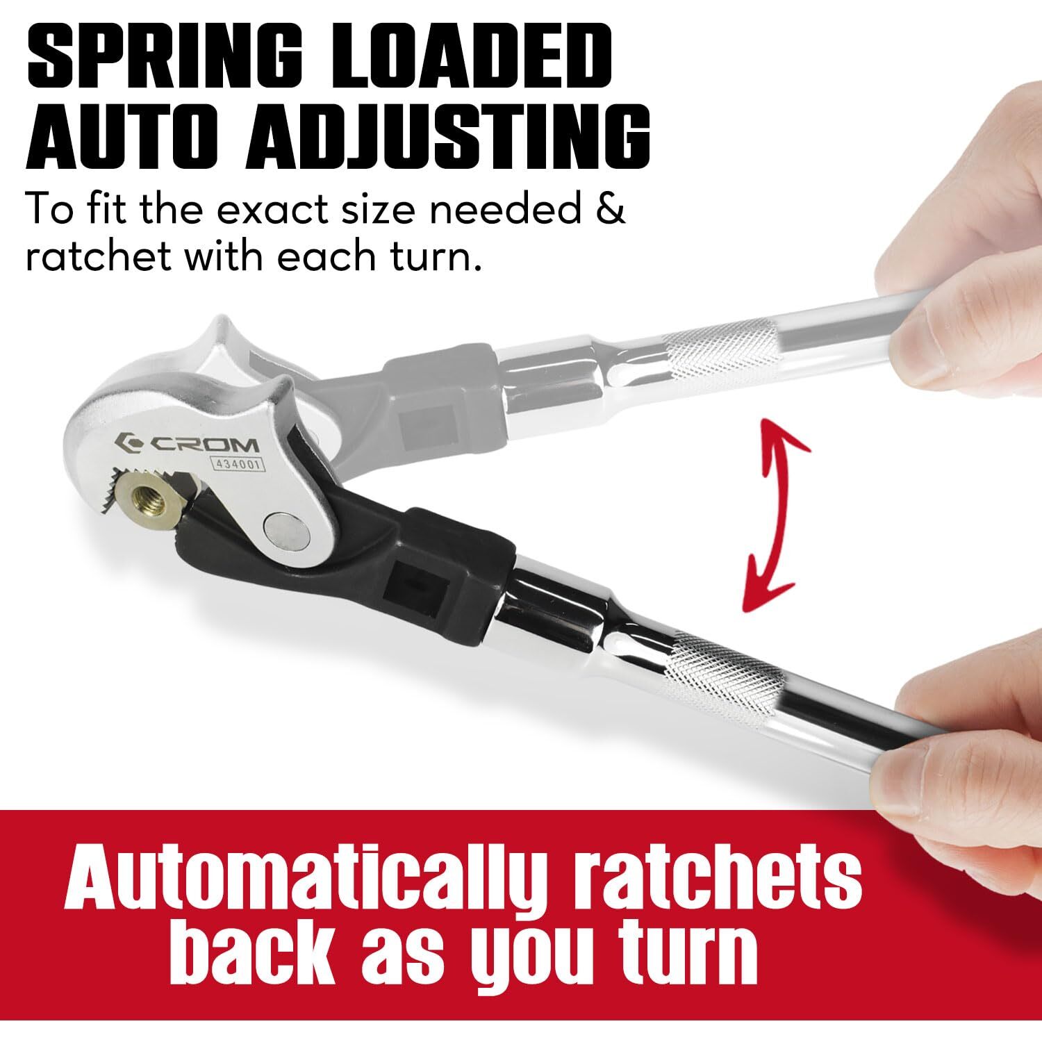 Adjustable Crowfoot Wrench Set Spring Loaded Wrench “ Male & Female ...