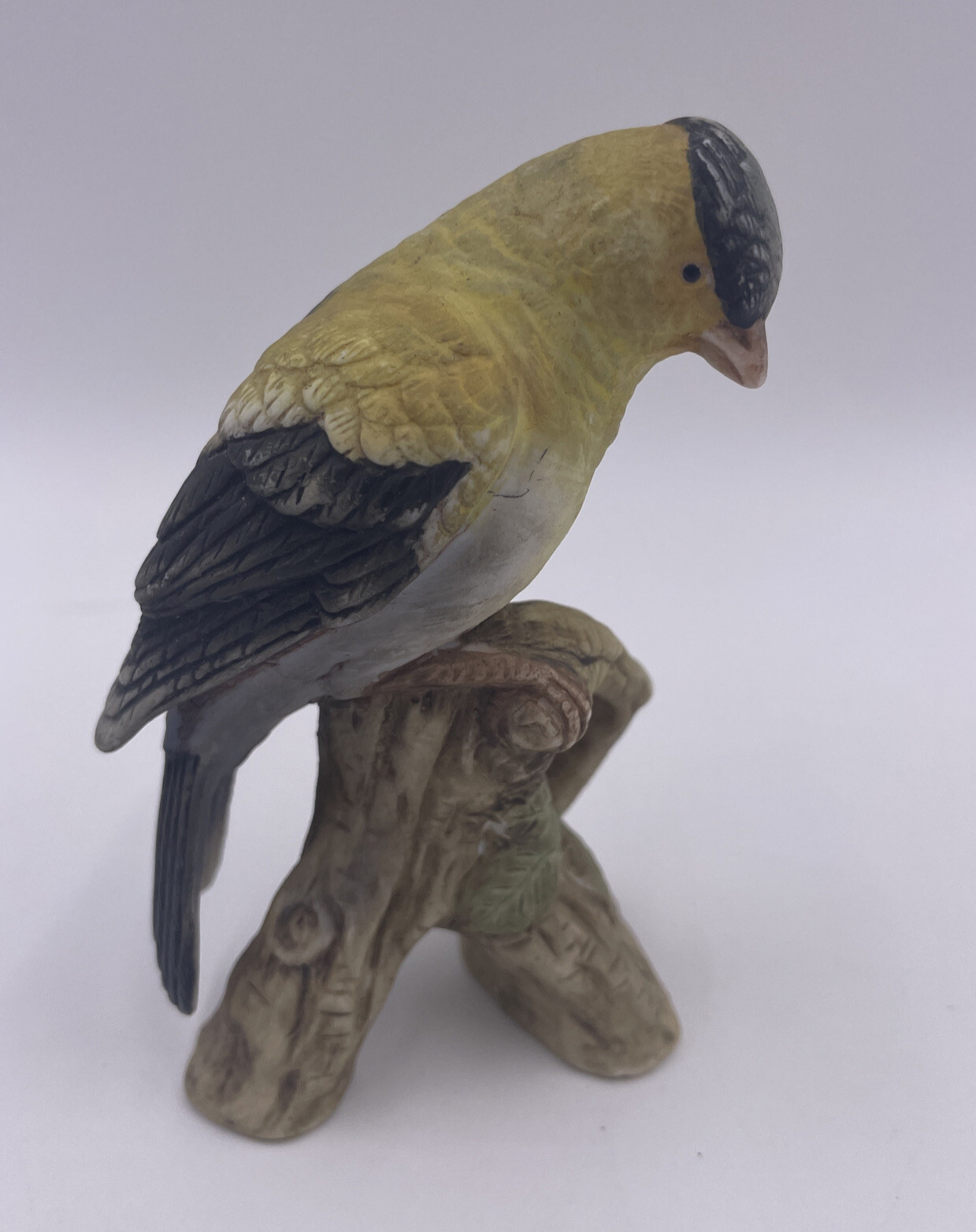 Vintage LEFTON Goldfinch Porcelain Figurine 4" Bird Statue Hand Painted ...