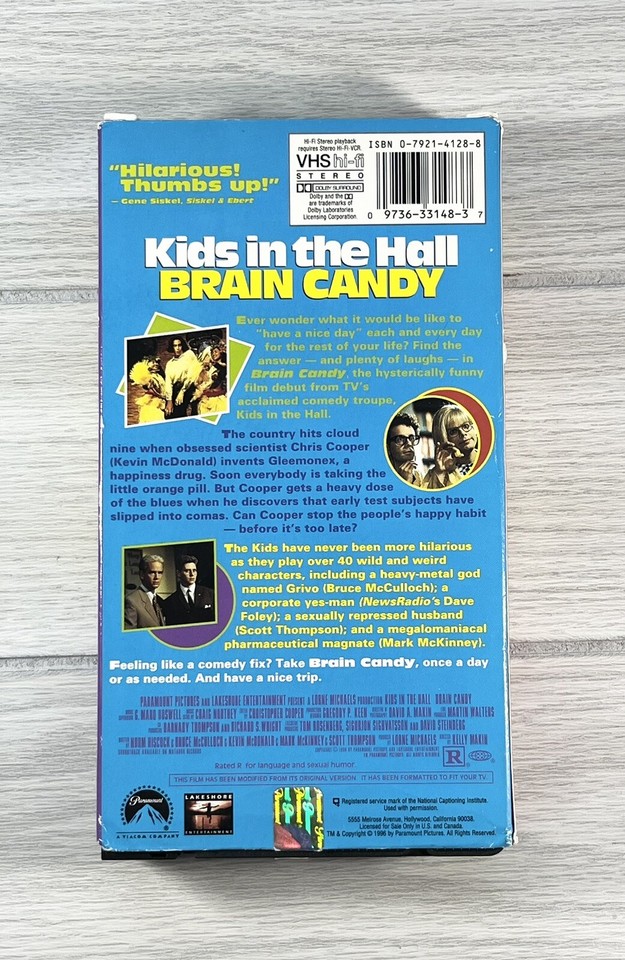 The Kids in the Hall Brain Candy VHS 1996 Bruce McCulloch Dave Foley ...