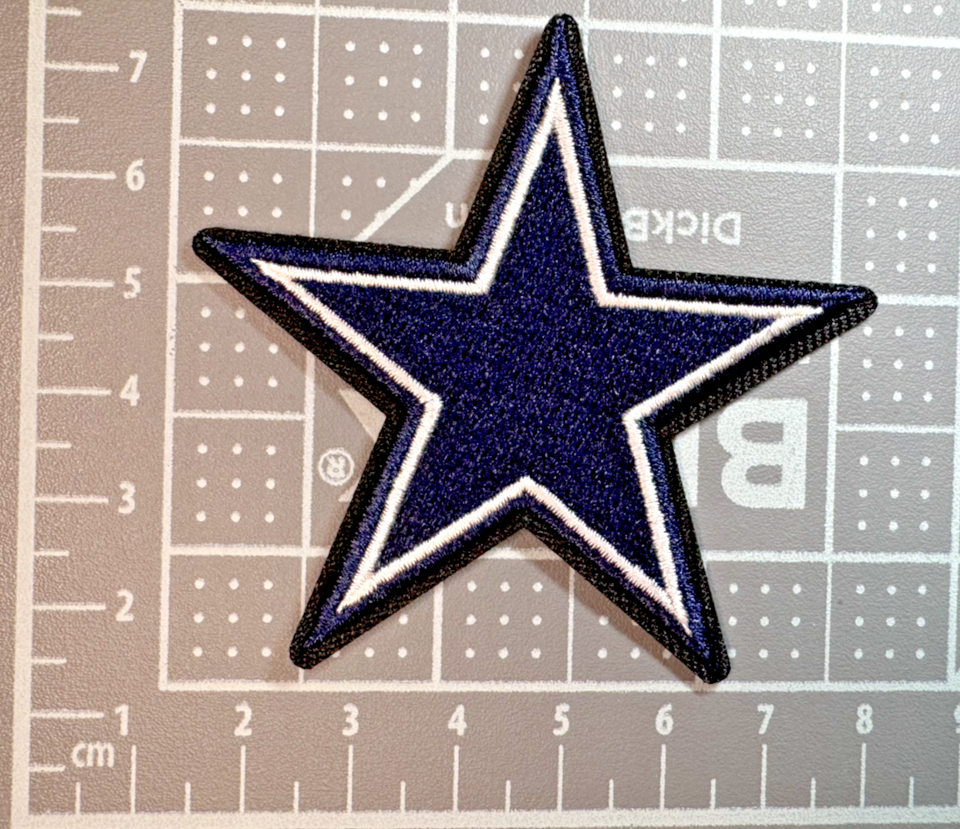 (2) Dallas Cowboys NFL Team Star Logos Embroidered 2.5in Iron / Sew-On ...