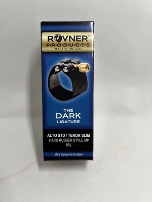 Rovner 1RL Dark Ligature & Cap for Saxophone Alto STD/Tenor Slim Hard Rubber | eBay