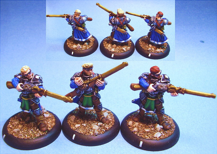 Warmachine painted miniature Cygnar Longgunners (10) | eBay