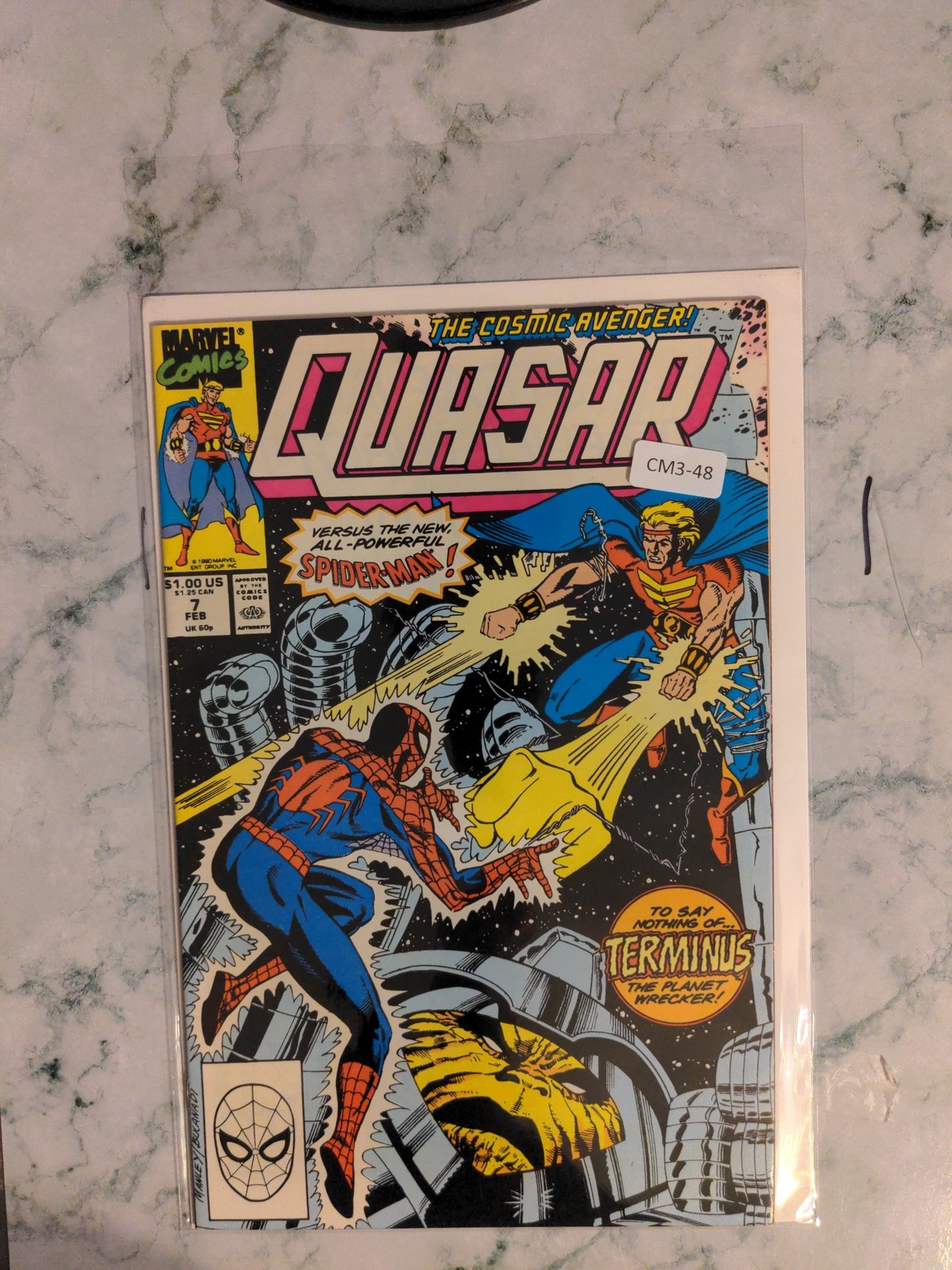 QUASAR #7 9.0 MARVEL COMIC BOOK CM3-48 | eBay