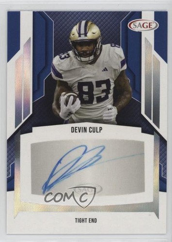 2024 SAGE HIT Low Series Auto Silver Devin Culp #A-DC4 Rookie Auto RC ...