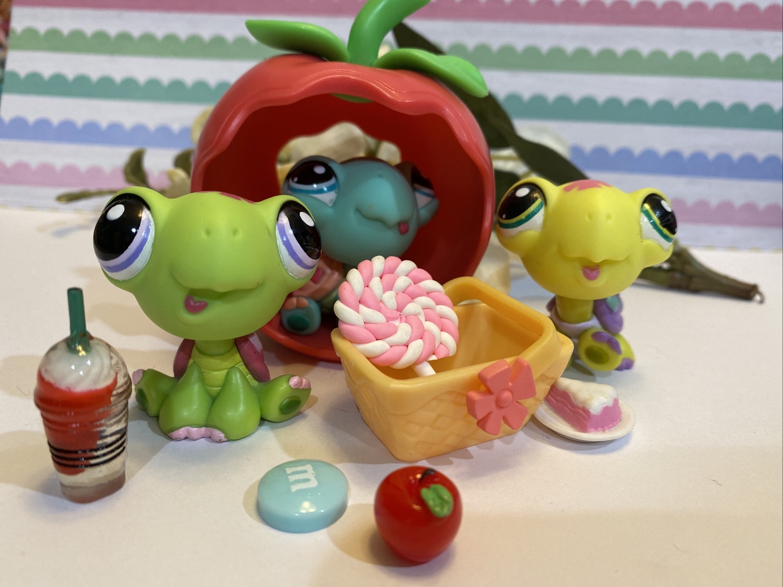 Authentic Littlest Pet Shop Lps 1885 1886 1887 Turtles Triplets ...