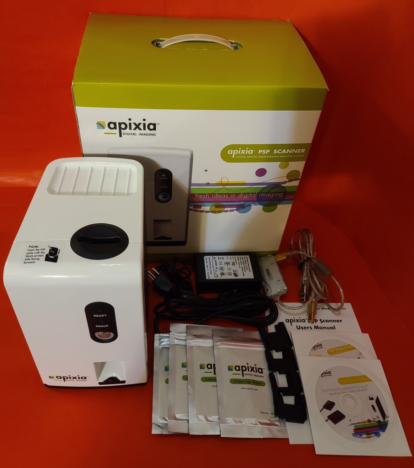 Apixia (PSP) Digital Dental Imaging Phosphor Plate Scanner +BONUS ...