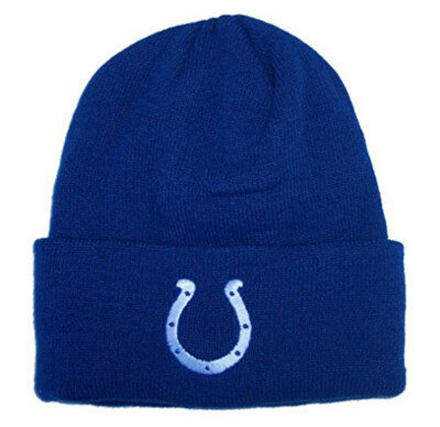 Indianapolis Colts Basic Logo Cuff Knit Beanie Hat Cap - Blue | eBay