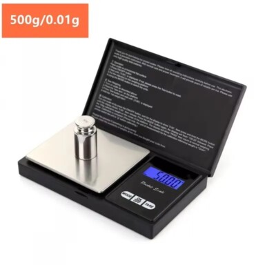 Mini Pocket Scales 500g / 0.01g Accuracy Electronic Digital Precision ...