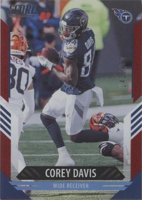 2021 Score - Corey Davis #184 Red Dots /460 online kaufen | eBay.de