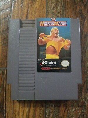 1985 Vintage Nintendo NES Wrestle Mania Video Game by Acclaim ...