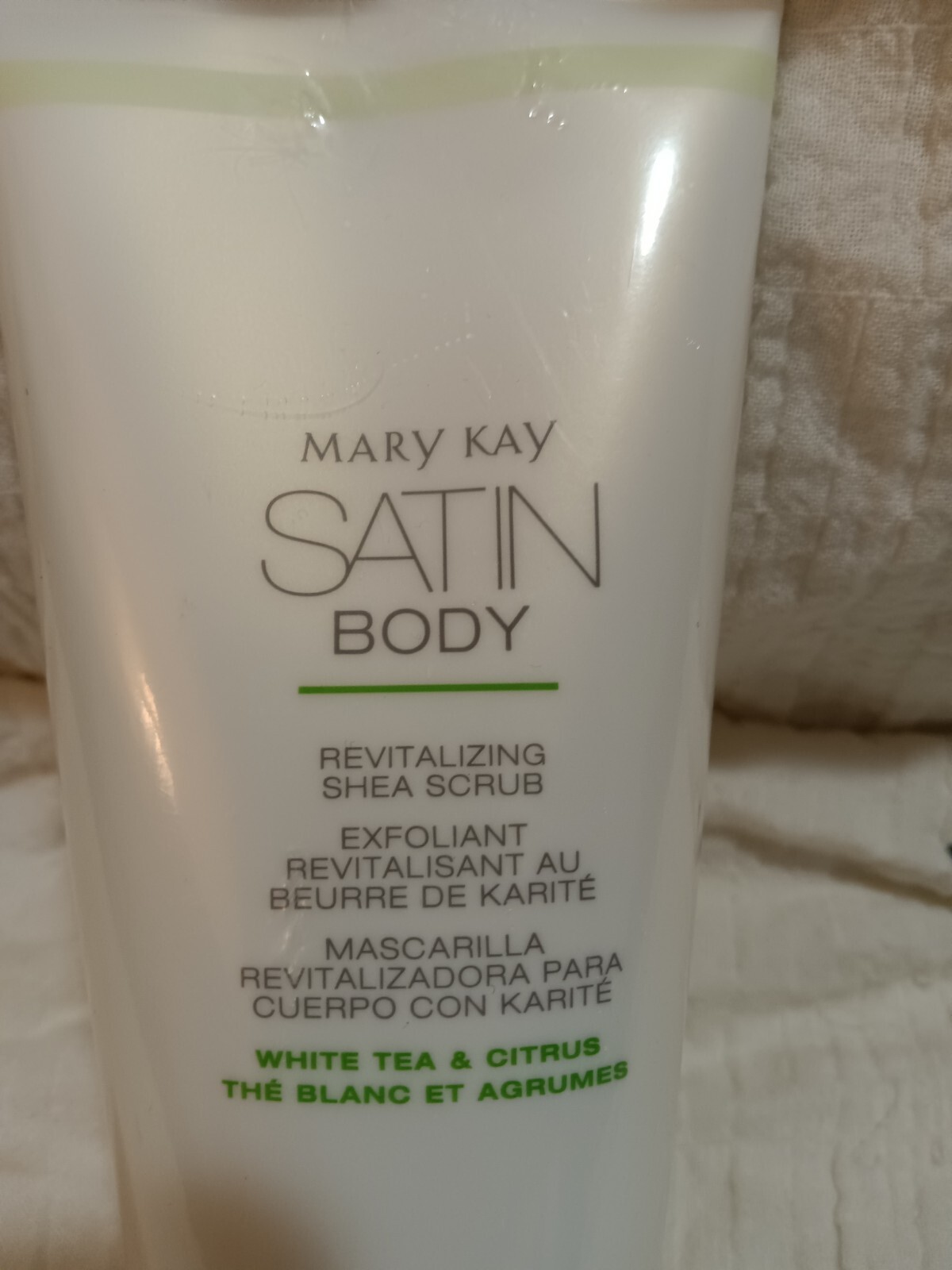2 Mary Kay Satin Body Revitalizing SHEA SCRUB White Tea & Citrus 6.5 oz ...