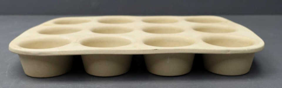 Pampered Chef 1465 12 Cup Stoneware Muffin Cupcake Pan 15 x 11 x 2 | eBay