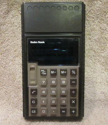 VTG 1975 Radio Shack EC-375 Calculator Blue LED Made In Japan -For ...