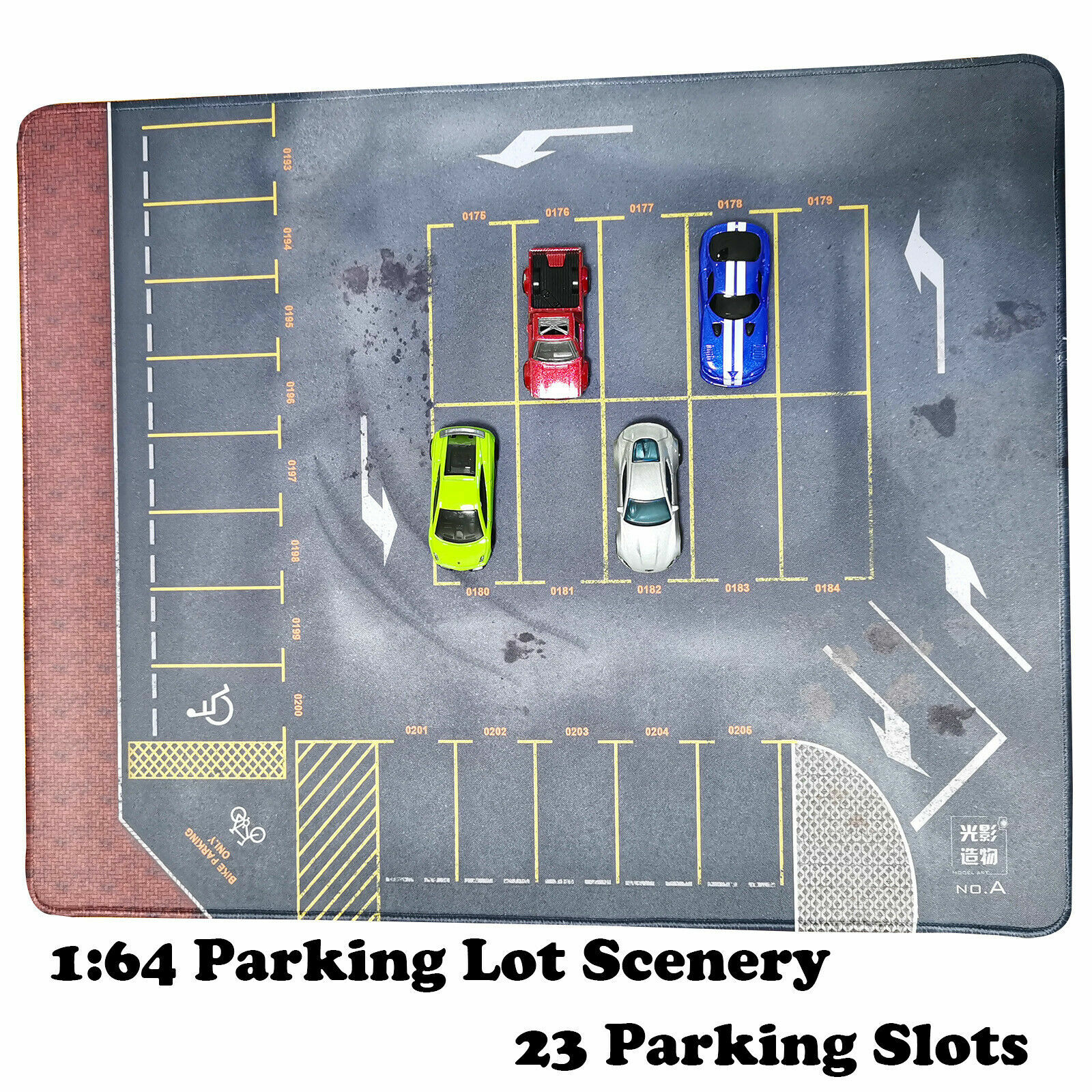 1: 64 Model Car Mouse Pad Scenery with Parking Lot Shooting Pad Mouse ...