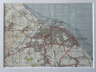 Grimsby, Cleethorpes, Area Original 1962 Ordnance Survey Map - FREE ...