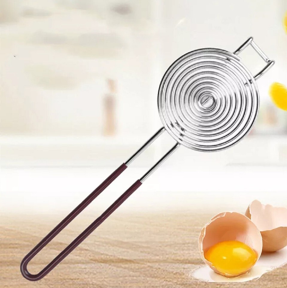 Stainless Steel Egg Separator Yolk White Sifter Filter Tool for Baking ...