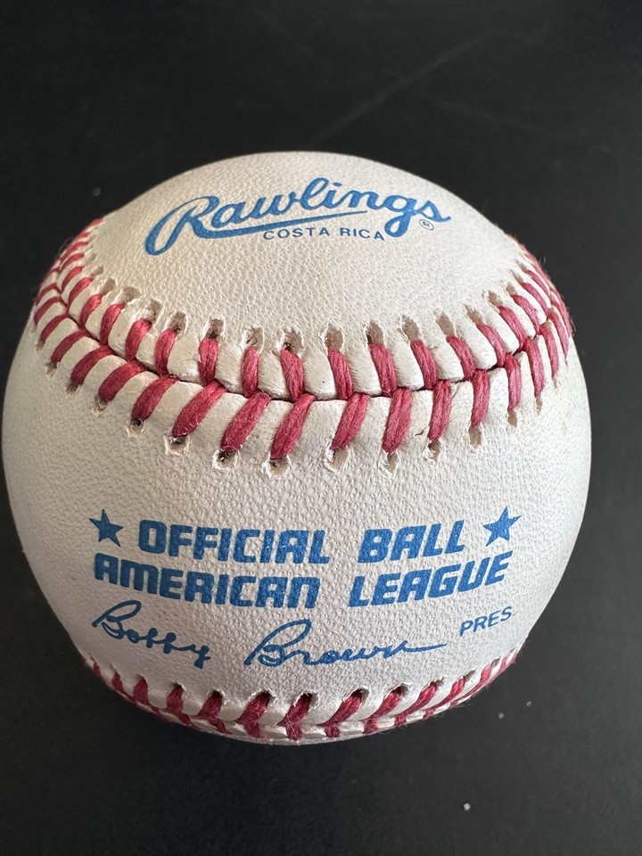 Rollie Fingers HOF Signed Rawlings American League Ball Autographed ...