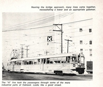 Oakland Key System A Line Streetcar Industrial Route Bridge Approach ...