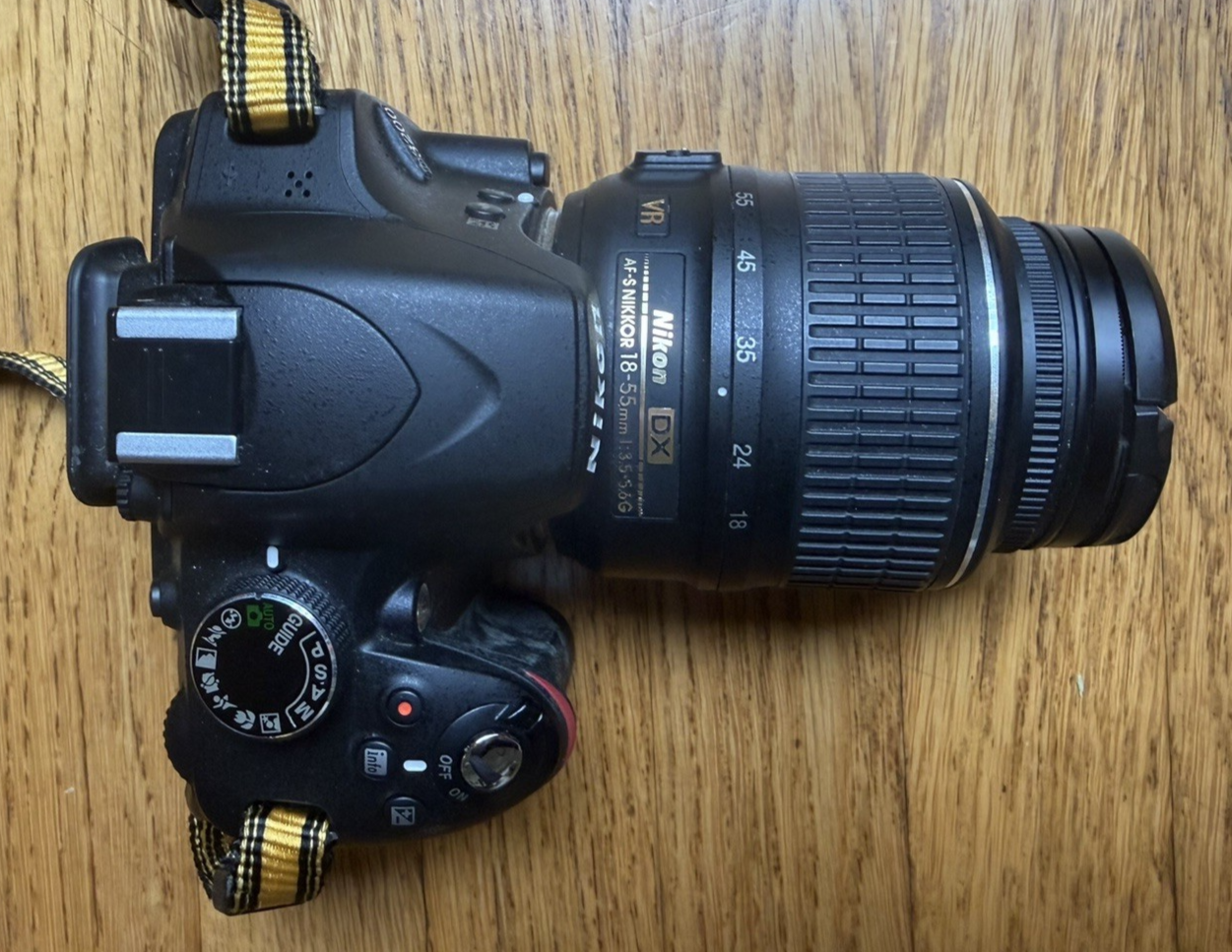 Nikon D3200 AF-S DX 18-55mm kit with Box and accessories, Shutter Count ...