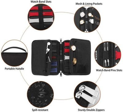 Portable Watch Strap Band Organizer Storage Bag Holder Travel Case ...