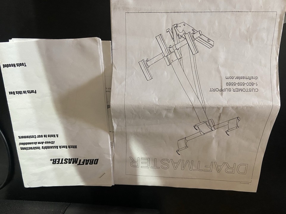 Atoc DraftMaster hitch mount cross arm bike rack | eBay